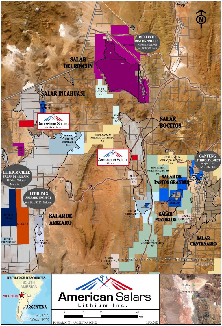 American Salars Acquires Pocitos Lithium Salar Project with Inferred ...